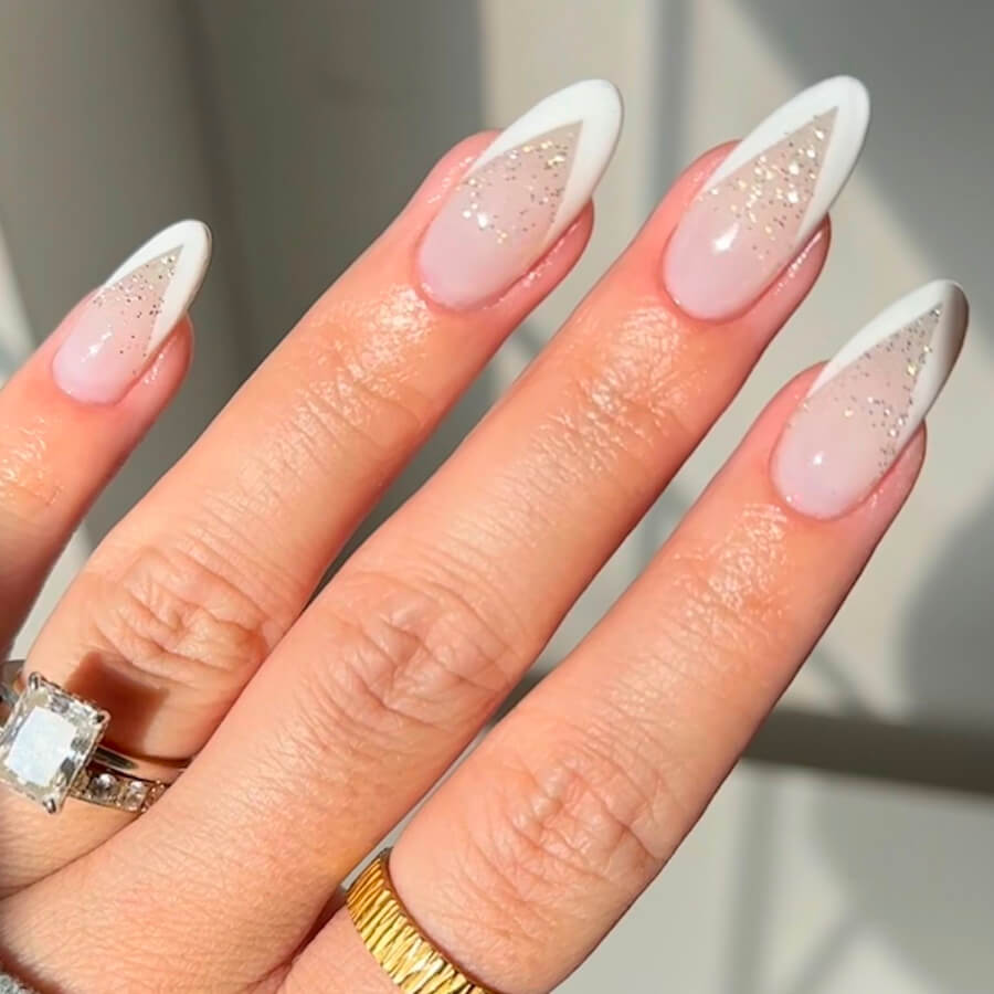 sparkling-french-tips – Nailboo®