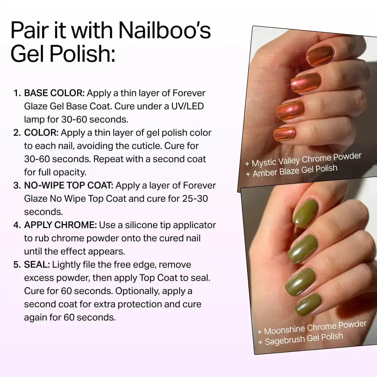 Dreamy Chrome Nail Kit | Dip Powder Nailboo®